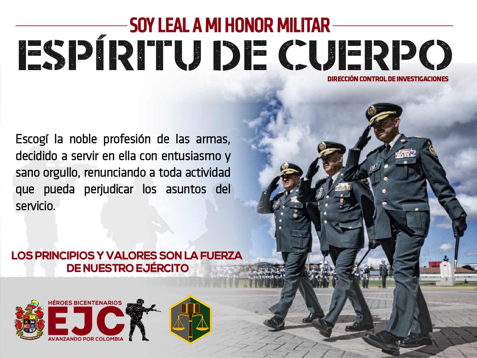 9. Espíritu de cuerpo - Ejército Nacional de Colombia 9. Espíritu de cuerpo - Ejército Nacional de Colombia